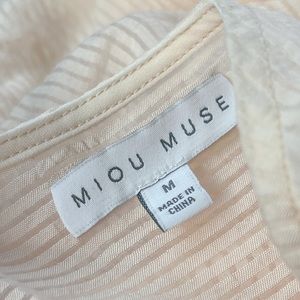 Miou Muse | Dresses | Miou Muse Romantic Escape Belted Puff Sleeve ...